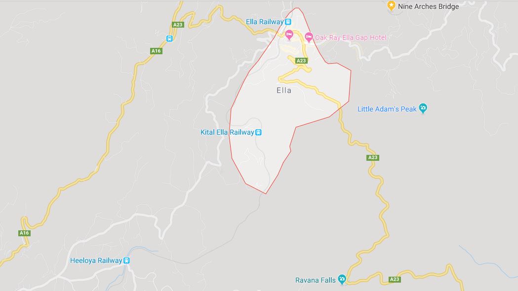 Ella map 1 – Sri Lanka Island Tours