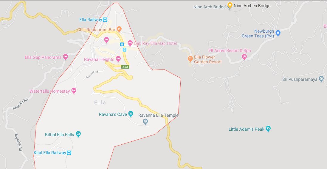 Ella map 2 – Sri Lanka Island Tours